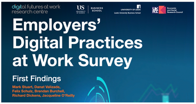 Employers’ Digital Practices at Work Survey: First Findings